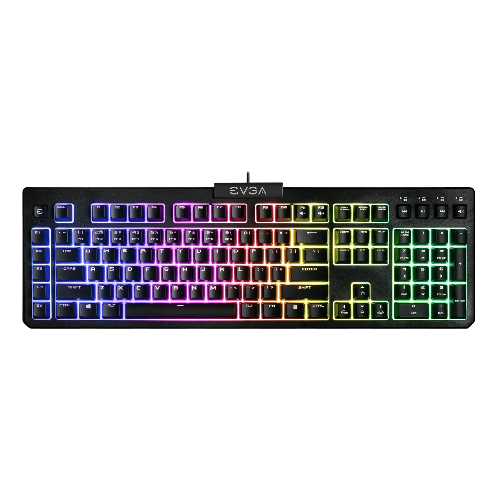 EVGA Z12 RGB Membrane Gaming Keyboard Black | AHW Store
