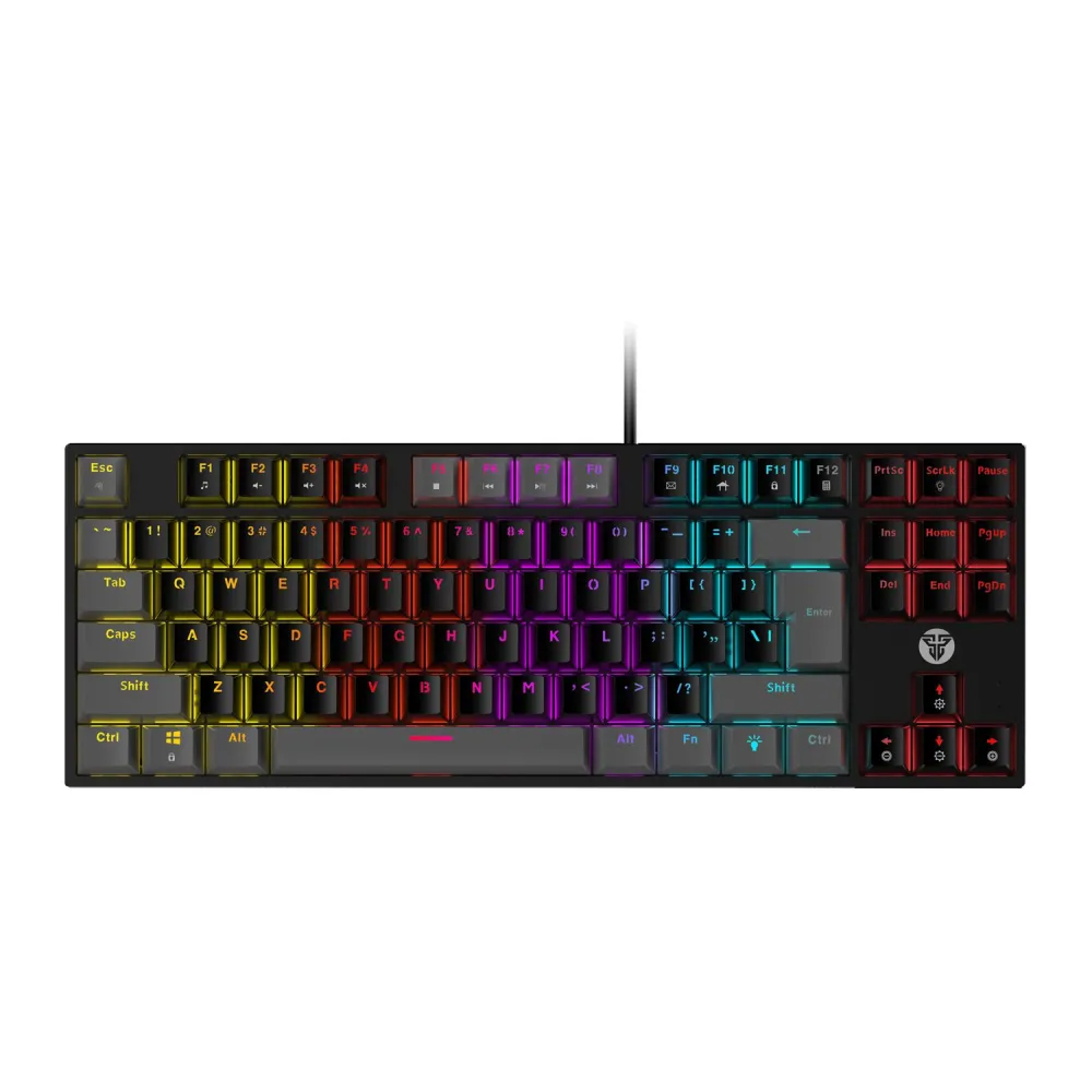 Fantech MK876 Fixed RGB Wired Gaming Keyboard Mechanical Blue Switch ...