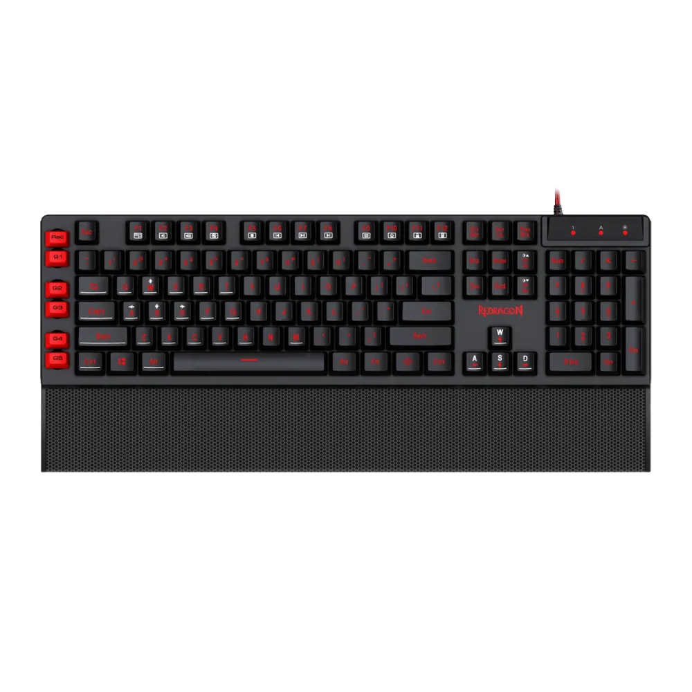 Redragon K505 RGB LED Backlit Membrane Gaming Keyboard English & Arabic ...