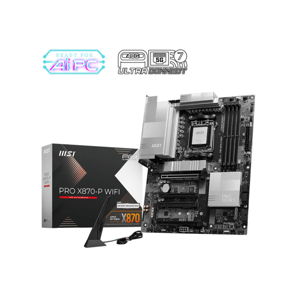 MSI X870-P Pro WiFi DDR5 AM5 ATX Motherboard Black | AHW Store