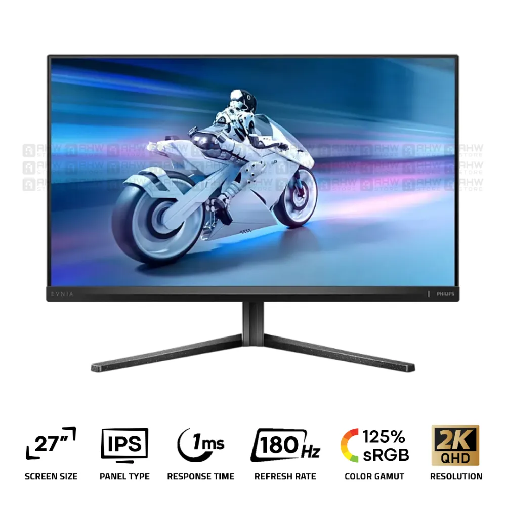 PHILIPS 27M2N5500/01 Gaming Monitor 27 Inch IPS 2K 180Hz 1Ms Black | AHW Store