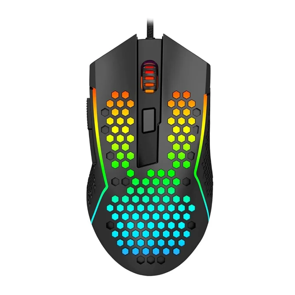 Redragon M987-K Lightweight Honeycomb Wired Gaming Mouse RGB 12400 DPI ...